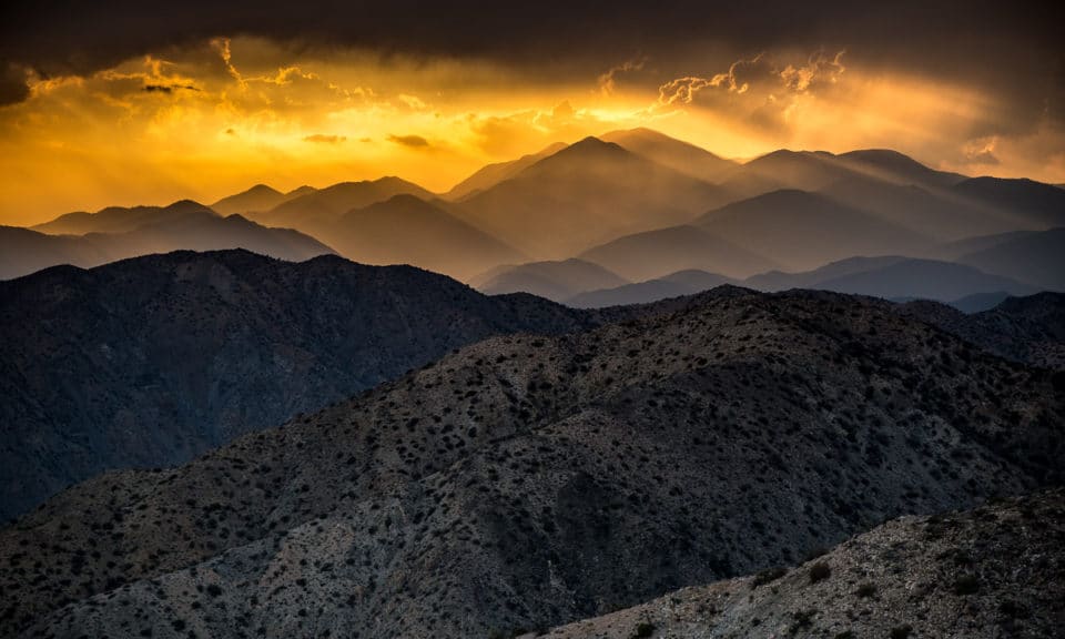 Desert Sunset, Keys View, Joshua Tree, California - Travel Past 50